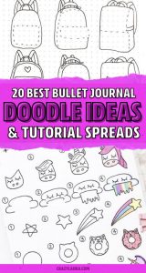 20 Step-By-Step Bullet Journal Doodle Tutorials In