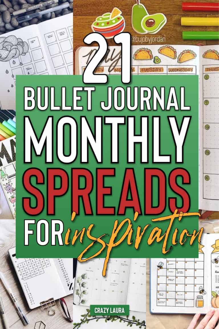 21 May Monthly Spread Ideas For Bullet Journal Addicts - Crazy Laura