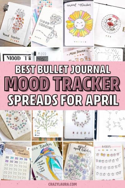 20 Adorable April Mood Tracker Ideas For Your Bujo - Crazy Laura