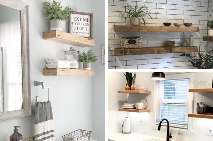 Best DIY Floating Shelf Ideas In 2019 - Crazy Laura