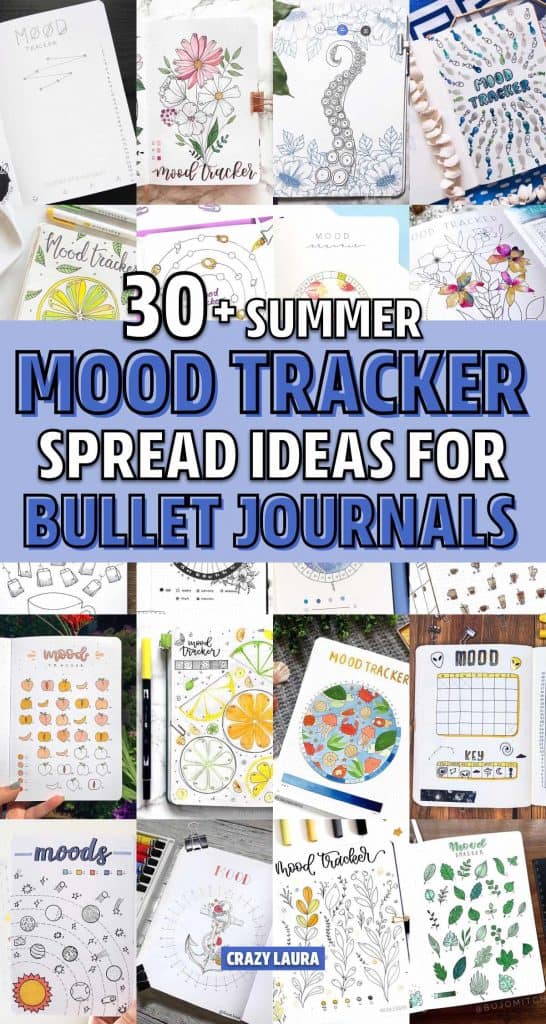 30+ Best August Mood Tracker Ideas For Bullet Journals - Crazy Laura