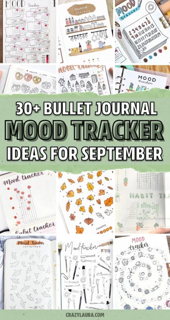 30 Best September Mood Tracker Ideas For Bullet Journals - Crazy Laura