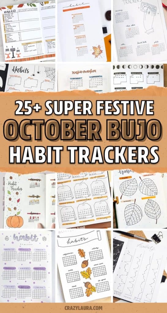 25+ Best October Habit Tracker Ideas For Inspiration - Crazy Laura