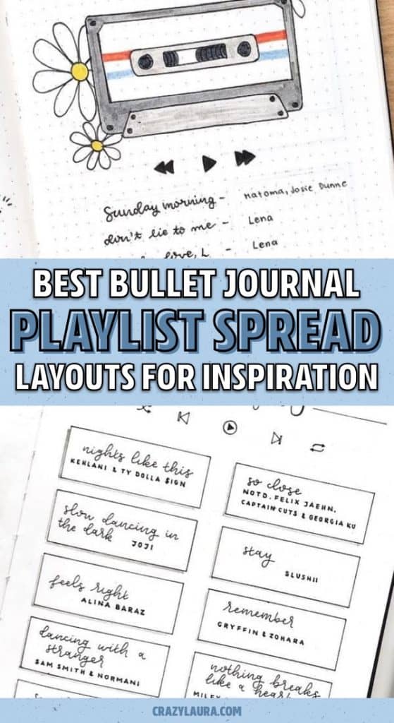 12 Best Playlist Tracker Ideas For Bullet Journals In
