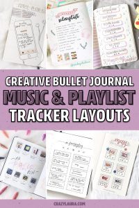 12 Best Playlist Tracker Ideas For Bullet Journals In