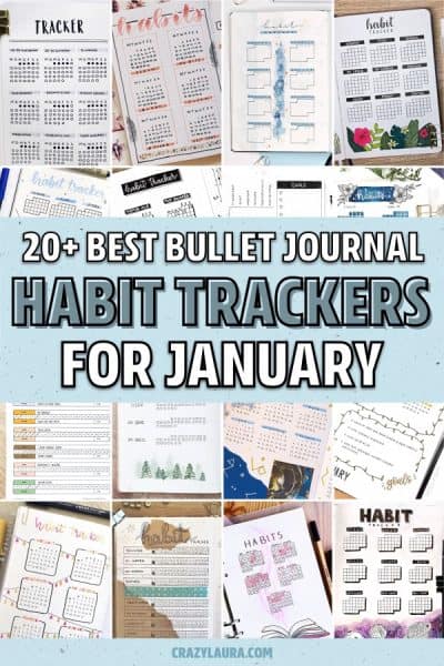 Best January Habit Tracker Ideas For