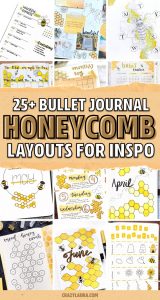 25+ Bee Themed Bullet Journal Spreads For