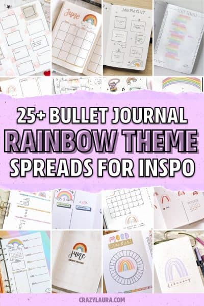 25+ Best Rainbow Bullet Journal Spread Ideas For