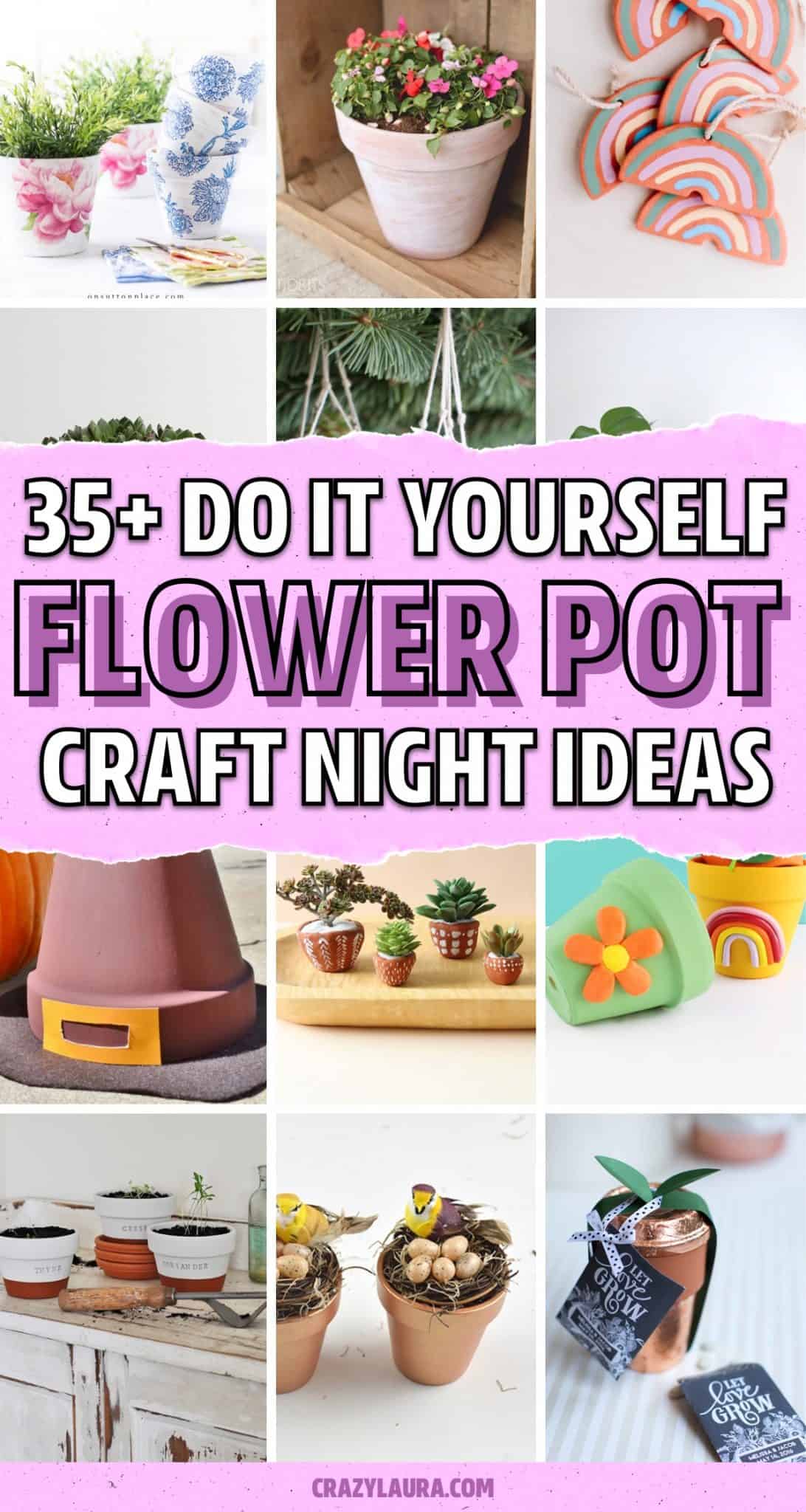 35+ Best Clay Pot Crafts & Tutorials For