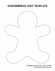 Free Gingerbread Man Template & Coloring Pages For
