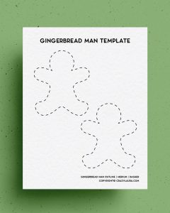 Free Gingerbread Man Template & Coloring Pages For