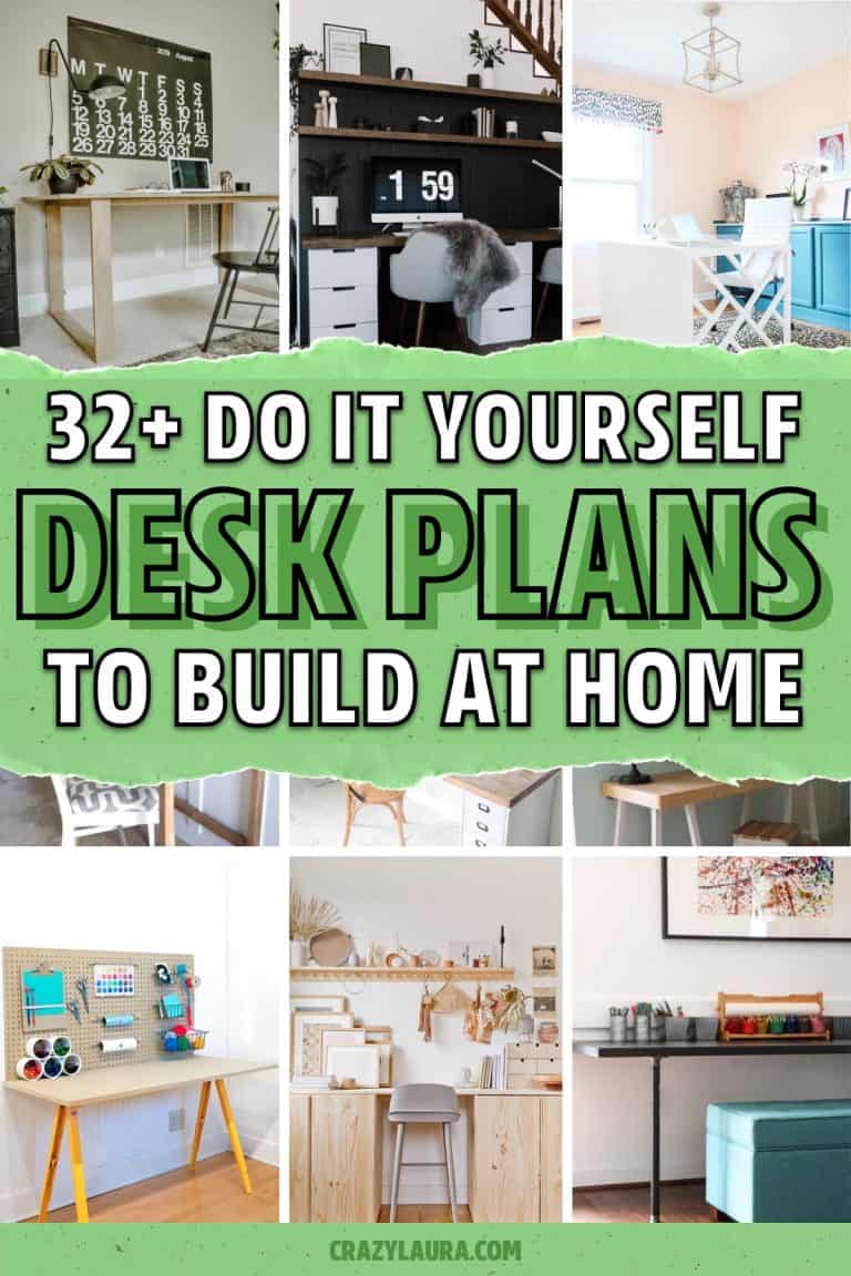 32+ Best DIY Desk Plans & Build Tutorials For