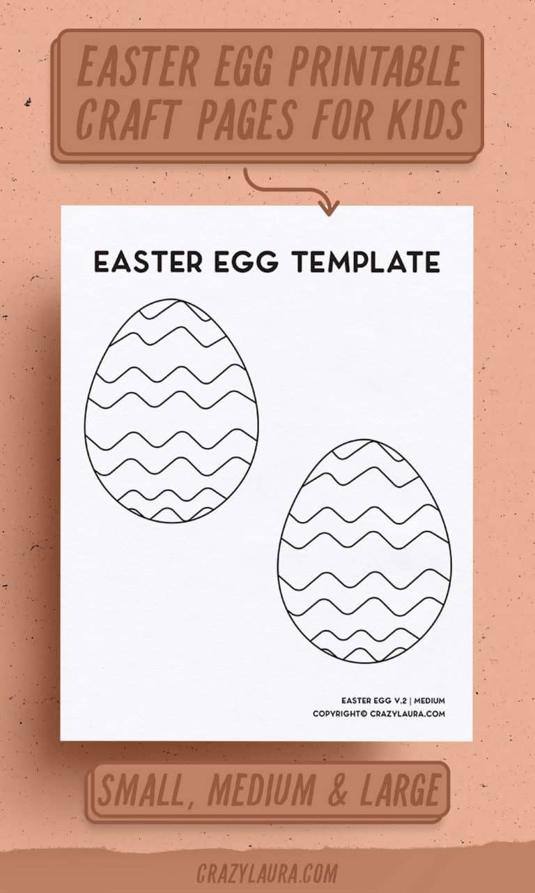 Free Easter Egg Template & Coloring Pages For