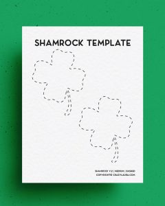Free Shamrock Template & Four Leaf Clover Printables - Crazy Laura