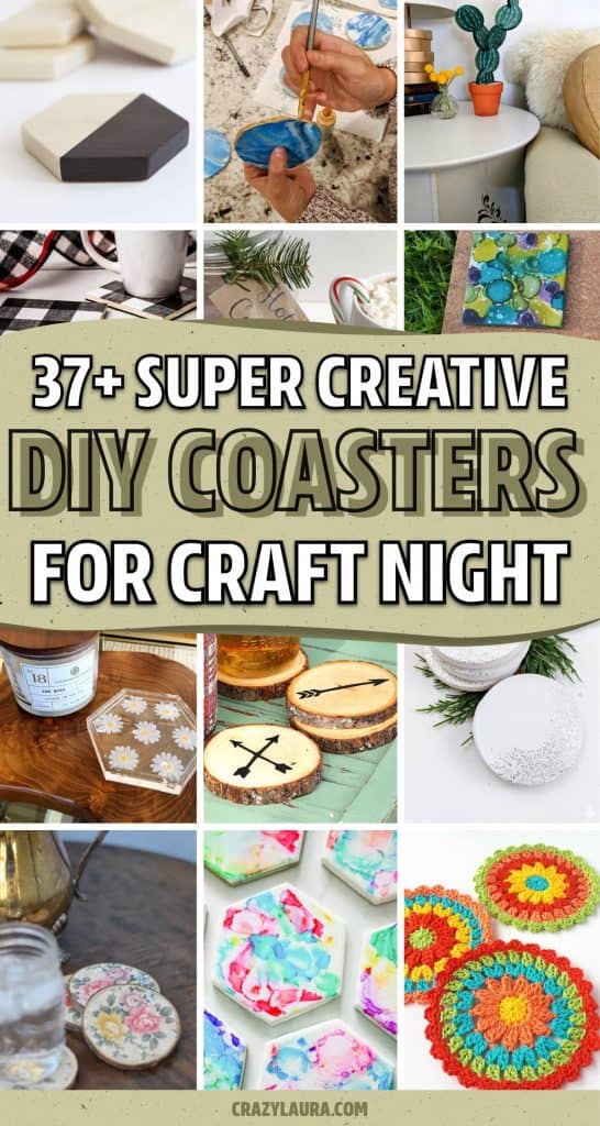 37+ Best DIY Coasters & Tutorial Ideas For