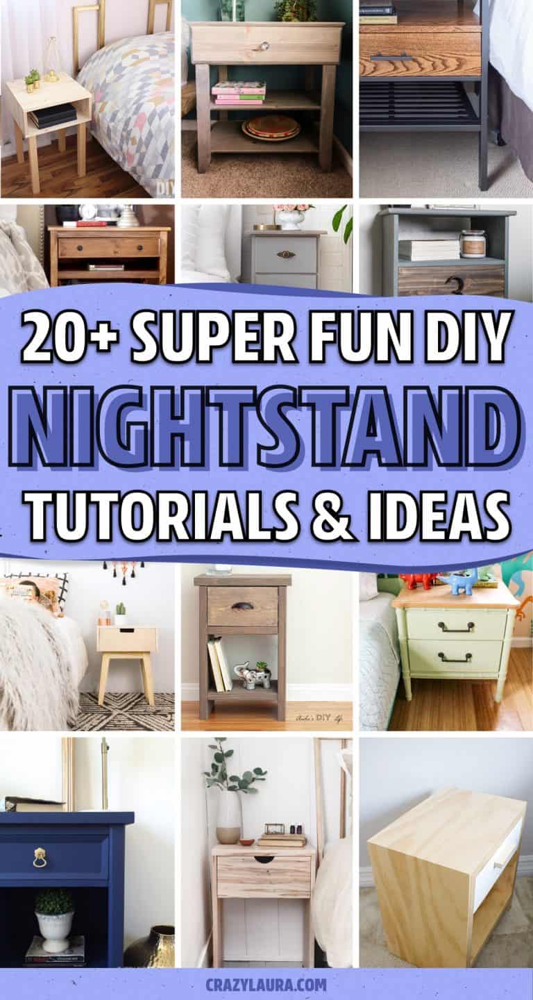 20+ Best DIY Nightstand Ideas & Build Plans For