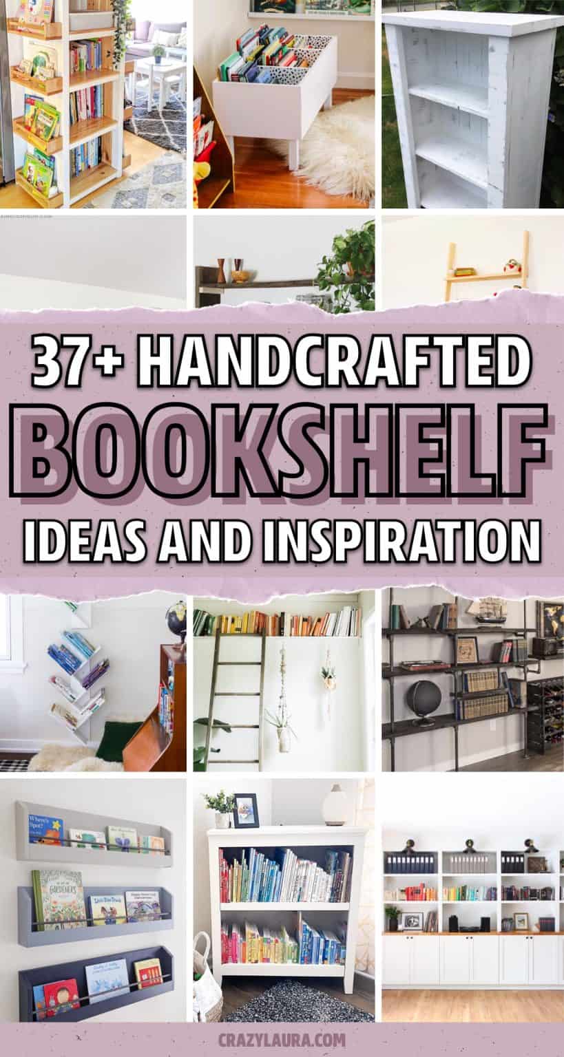 37+ Best DIY Bookshelf Ideas & Tutorials For