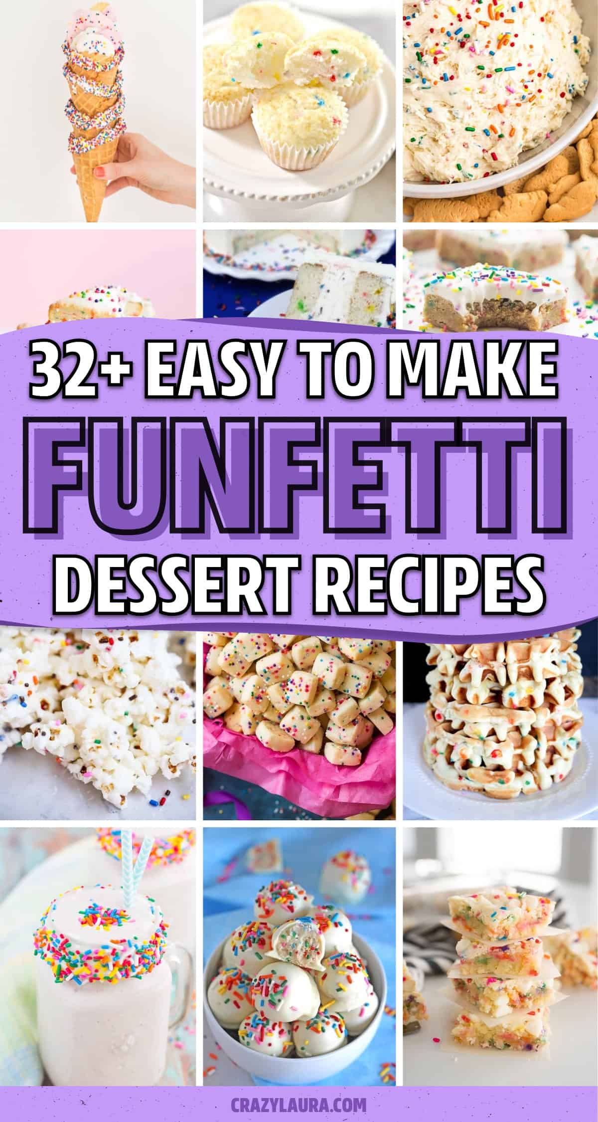 32+ Best Funfetti Dessert Recipes & Treats For