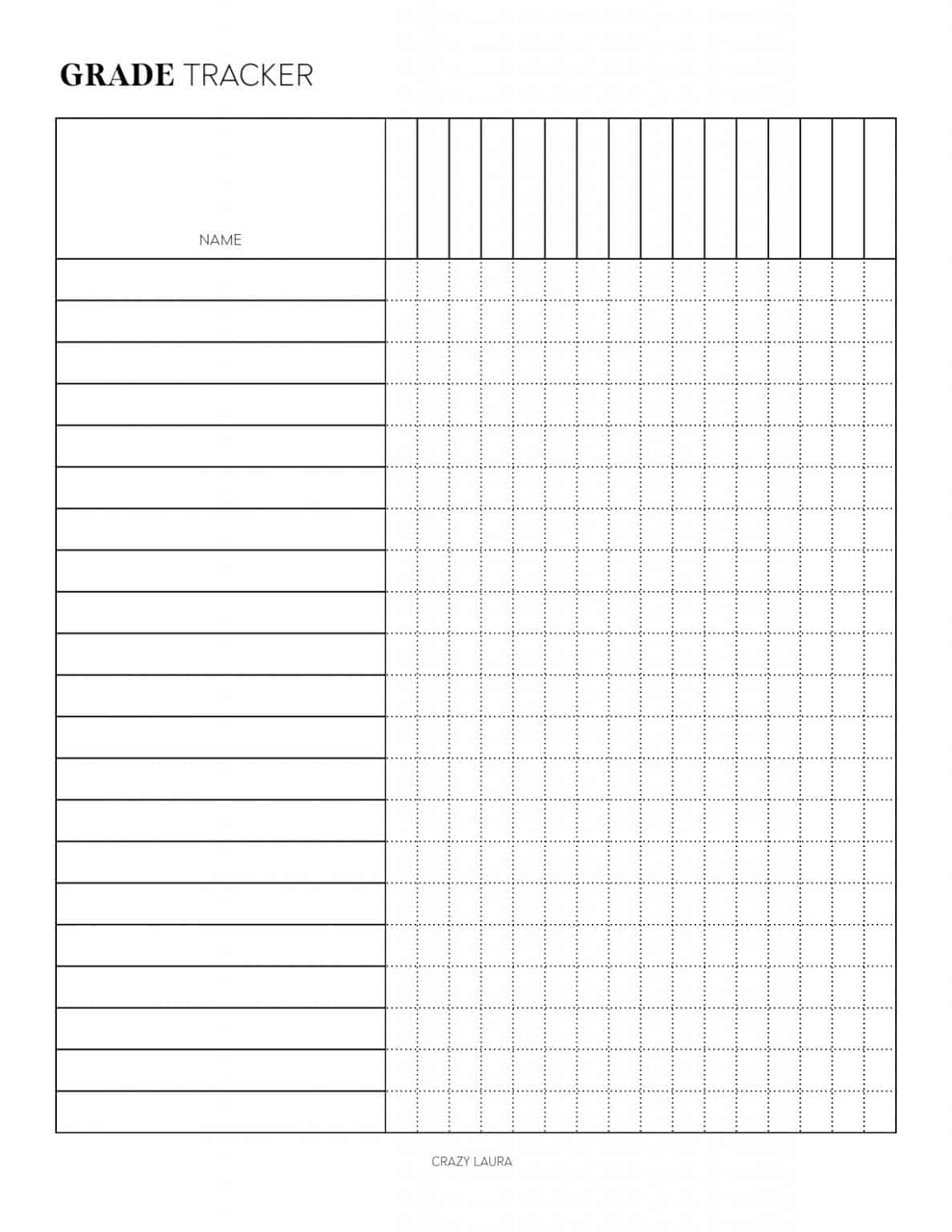 Free Teacher Printables & Trackers Mini PDF Pack - Crazy Laura