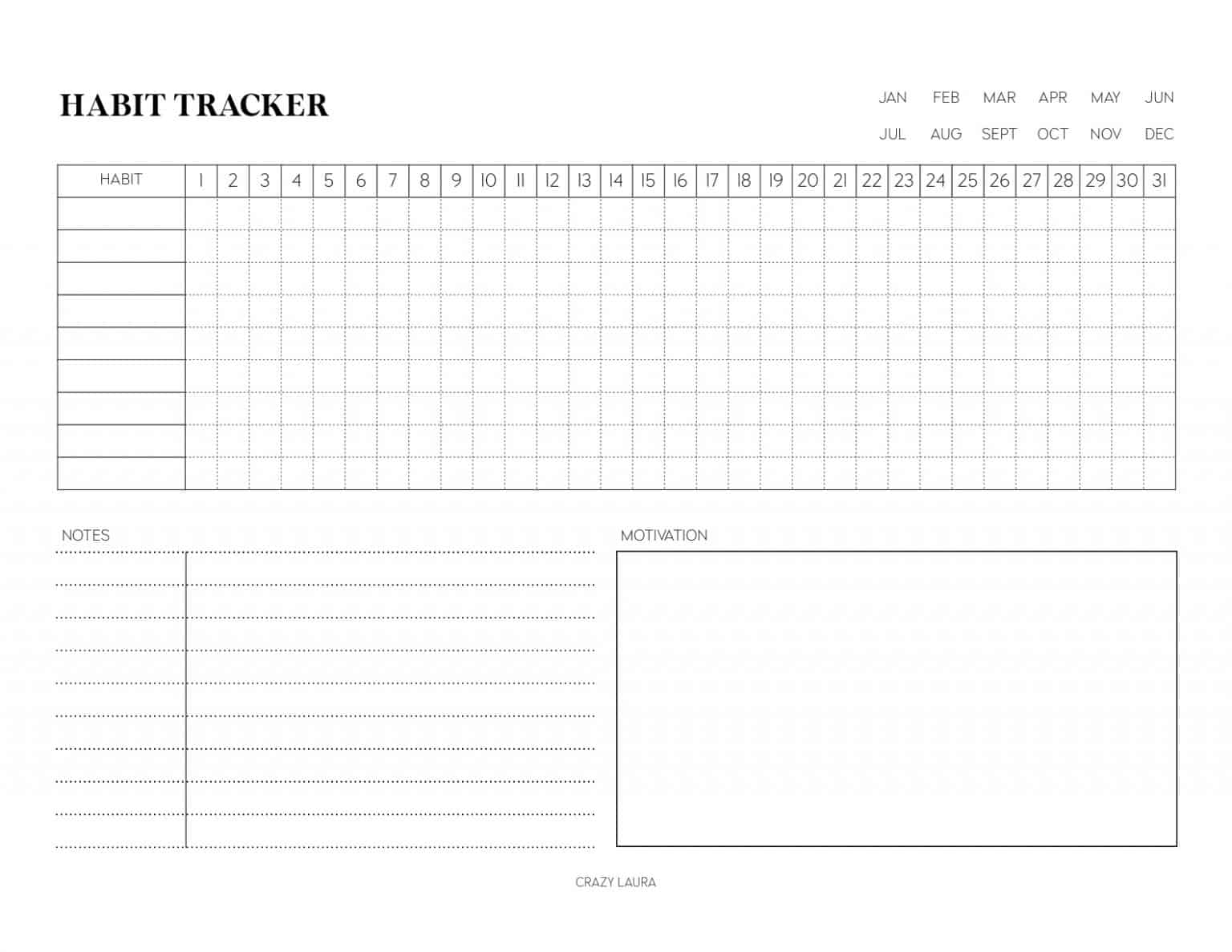 Student Planner Printable Pack With 16 Pages - Crazy Laura