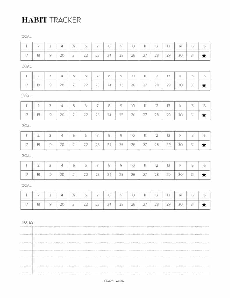 Student Planner Printable Pack With 16 Pages - Crazy Laura