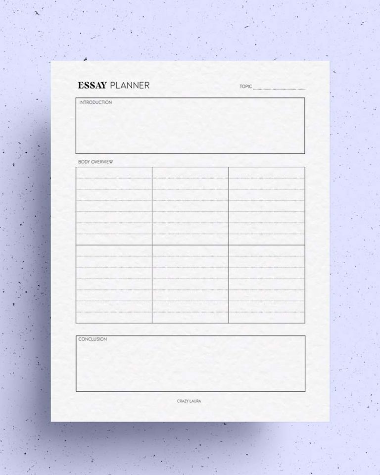 Student Planner Printable Pack With 16 Pages - Crazy Laura