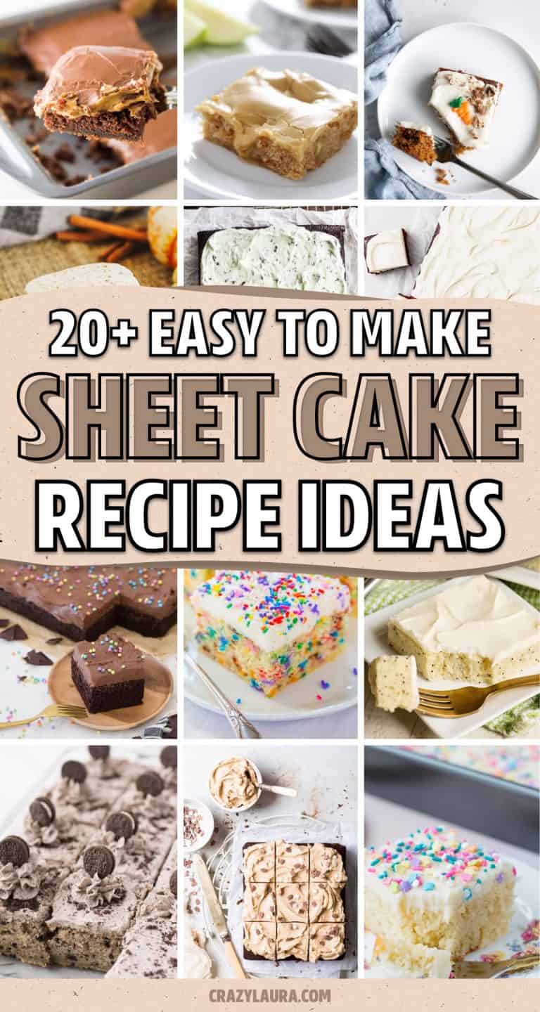 20+ Homemade Sheet Cake Recipes In Less Than 1 Hour - Crazy Laura