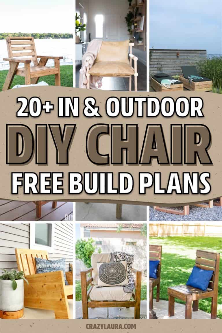 20+ Best DIY Chairs & Free Step by Step Build Plans - Crazy Laura