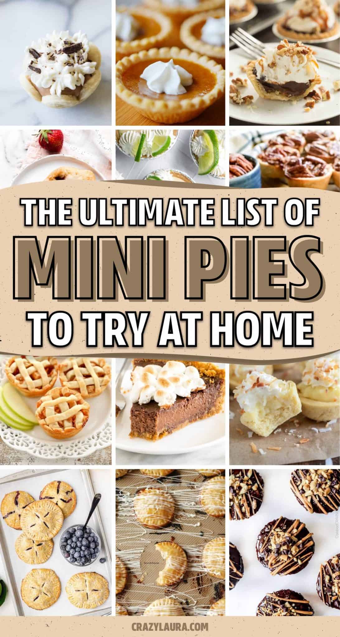 20+ Best Mini Pie Recipes & Bite Sized Muffin Tin Desserts - Crazy Laura