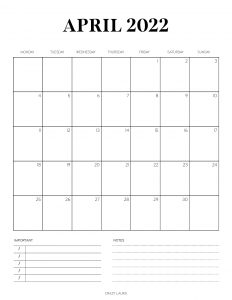Free Vertical Calendar Printable For 2023 - UPDATED