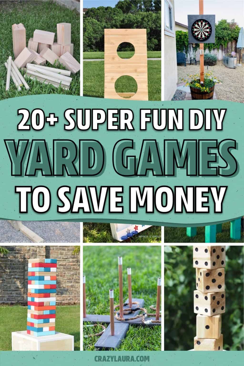 20+ Best DIY Backyard Games & Lawn Activity Ideas - Crazy Laura