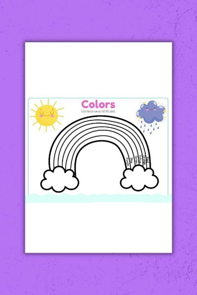 5 Free Rainbow Printables for Preschoolers In