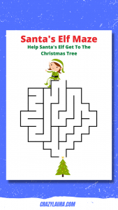 8 Free Fun Christmas Printable Maze Worksheets - Crazy Laura