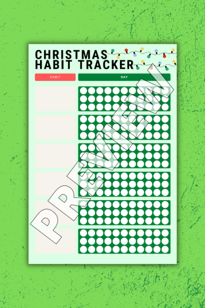 Free 6 Christmas Habit Trackers You Need For The Holidays