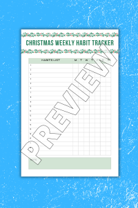Free 6 Christmas Habit Trackers You Need For The Holidays