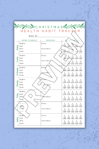 Free 6 Christmas Habit Trackers You Need For The Holidays