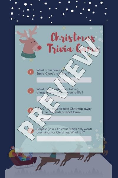 4 Fun Free Printable Christmas Trivia Game Sets