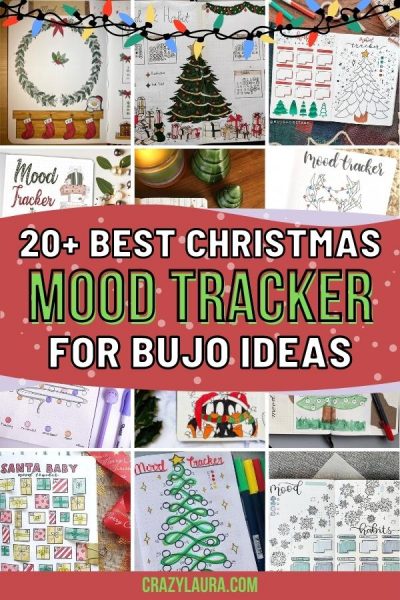 20+ Christmas Bullet Journal Mood Tracker Ideas For