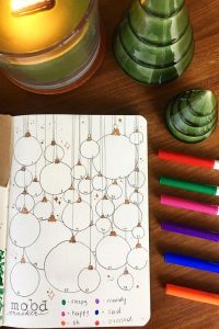 20+ Christmas Bullet Journal Mood Tracker Ideas For