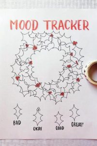 20+ Christmas Bullet Journal Mood Tracker Ideas For