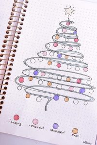 20+ Christmas Bullet Journal Mood Tracker Ideas For