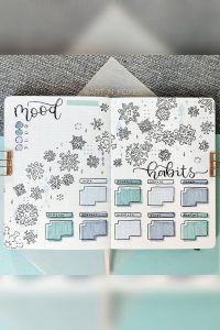 20+ Christmas Bullet Journal Mood Tracker Ideas For