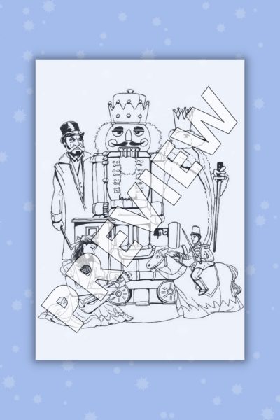 6 Free Nutcracker Printable Coloring Pages for Kids