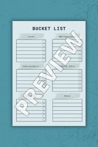 15+ Free Bucket List Printables For Inspiration In 2023