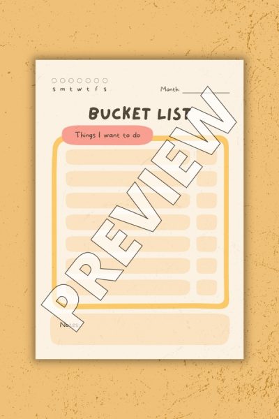15+ Free Bucket List Printables For Inspiration In 2023