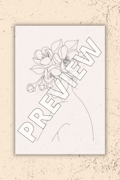 10 Free Flower Line Art Printables That Are Bloomin' Beautiful