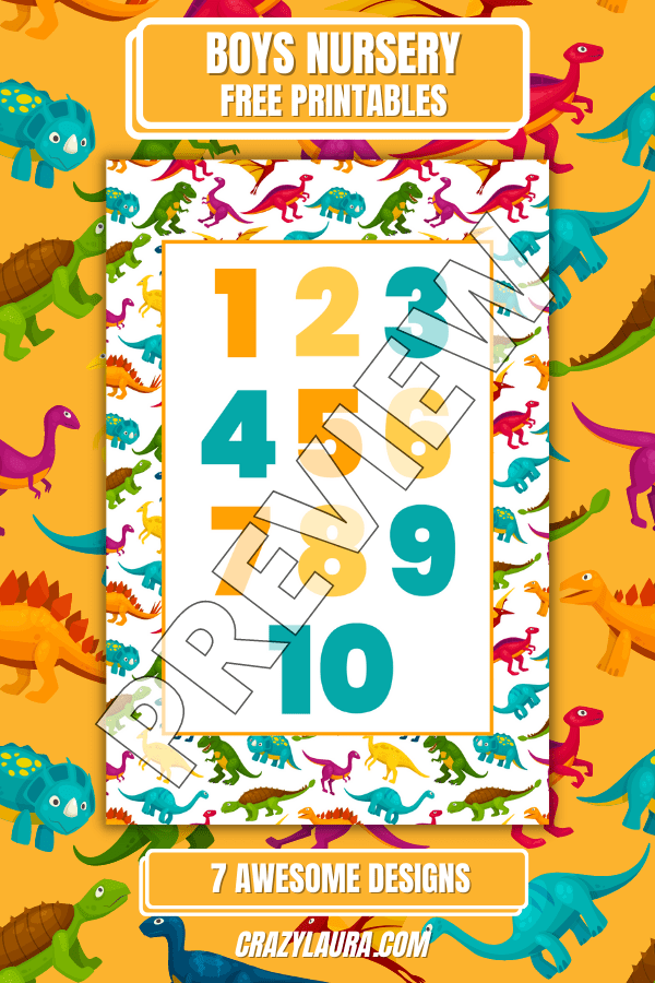 7 Awesome Boys Nursery Printables To Display - Crazy Laura