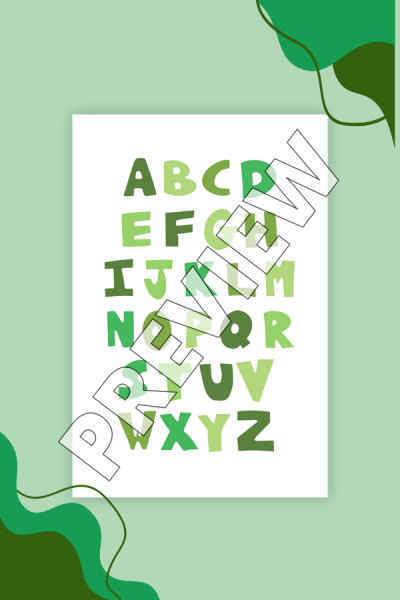 6 Free Minimalist Green Nursery Printables - Crazy Laura