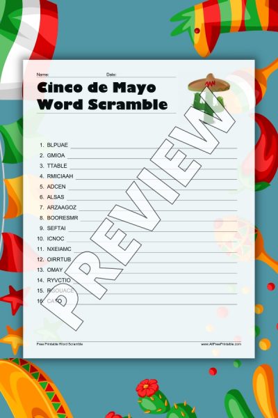 7+ Free Printable Cinco De Mayo Activities For Kids