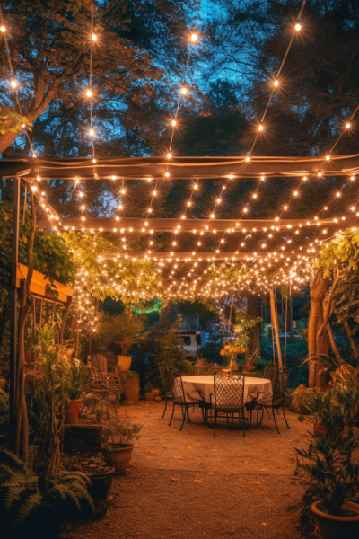 Light Up the Night: 15 Backyard String Light Ideas - Crazy Laura